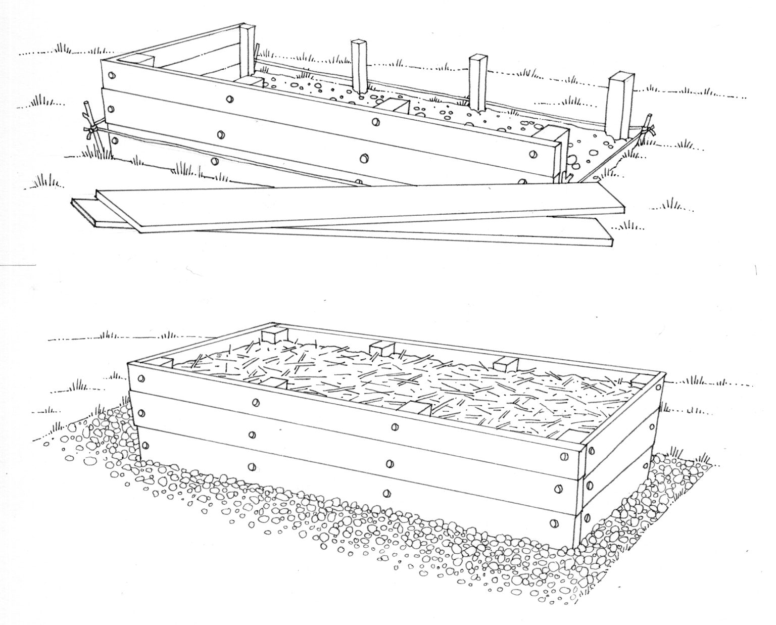 Building a raised bed 2 - Lizzie Harper
