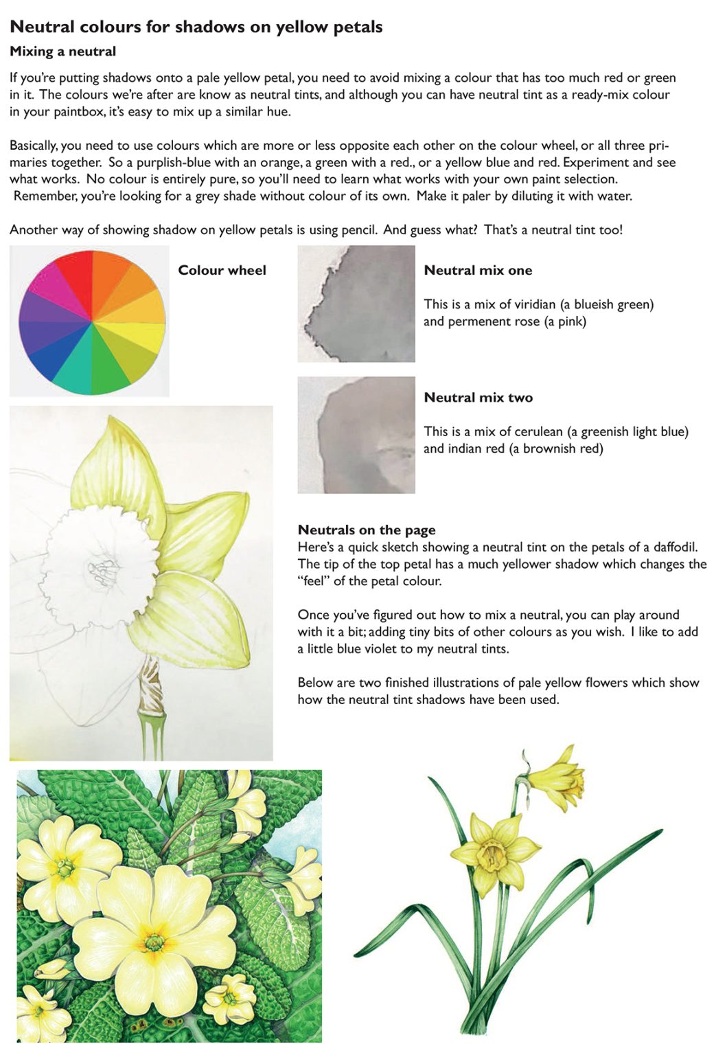 Mixing Neutral Tints and Colours - Lizzie Harper