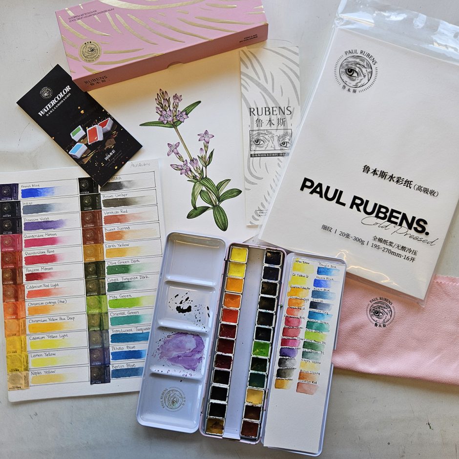 Paul Reubens Artist level Youlan series Watercolour box: Review ...